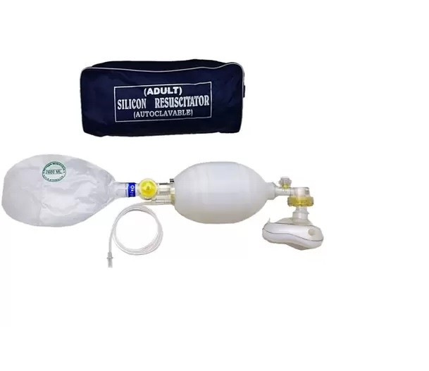 Reanimador Manual Adulto Tipo Ambu Silicone com Reservatório Farmatex